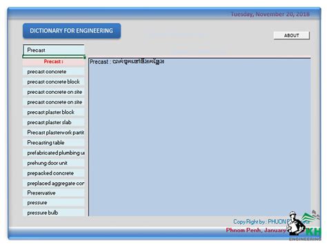 Dictionary For Engineering English Khmer Civil Engineering