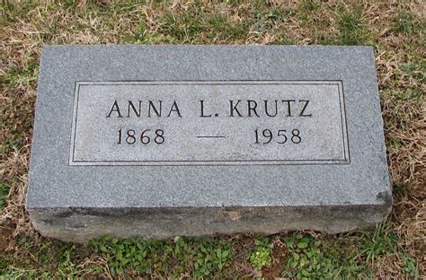 Anna L Tiele Krutz 1868 1958 Find A Grave äreminne