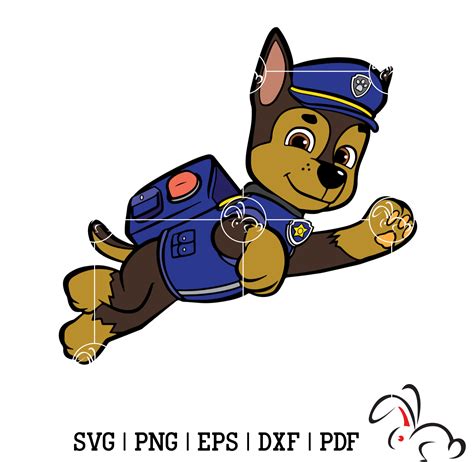 Chase Paw Patrol Svg Paw Patrol Clipart Cartoon Paw Svg D Inspire