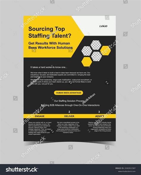 Business Class Flyer Design Template Stock Vector Royalty Free