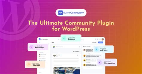 Fluent Community Community Plugin With A Native Course Builder Wp
