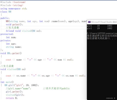 C友元详解：函数与类的访问权限突破 Csdn博客