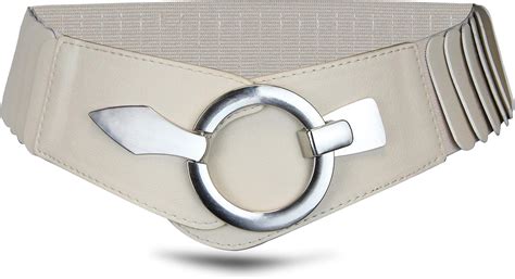 Cintura Elastica Da Donna Larghezza Circa 6 Cm Con Fibbia Ad Anello