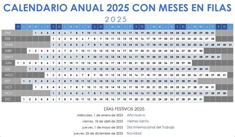 Plantilla De Calendario Anual De Excel Plantilla De Calendario Anual De Excel