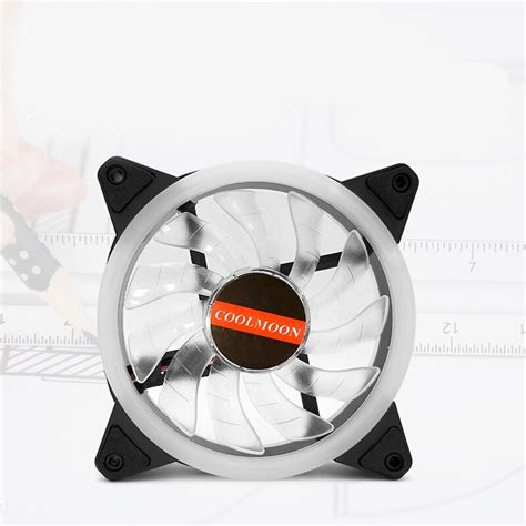 Coolmoon 2pcs Computer Case Pc Cooling Fan 120mm C Grandado