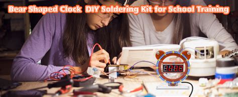 DIY Kit Digital LED Electronic Clock Cool Soldering Projects ICStation