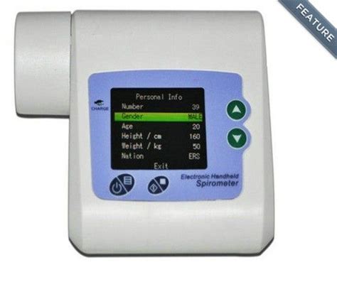 Digital Spirometer Contec Sp10 Lung Breathing Diagnostic Vitalograph