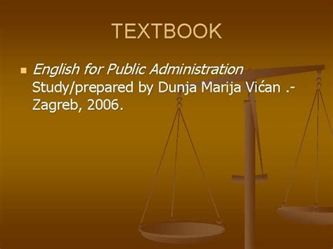 English For Public Administration Ii Introduction Lecturer N