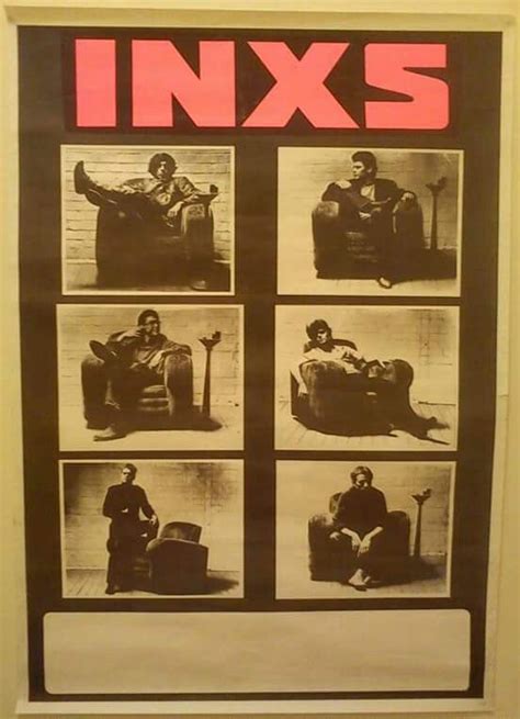 1980 Debut Poster Tour Inxs Great Poster Bandas Texturas