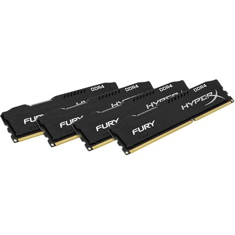 Hyperx 32 Gb 4x8gb Ddr4 2666 Mhz Fury Black Hx426c16fb2k4 32 купити в інтернет магазині
