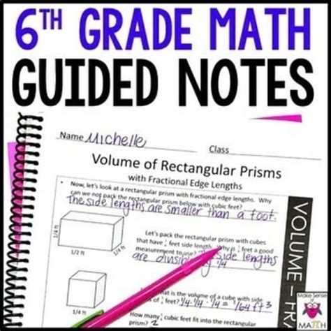 Best 13 6th Grade Math Guided Notes Includes Practice Worksheets Full Year Artofit