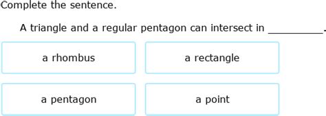 Ixl Describe Intersections In A Plane Geometry Practice