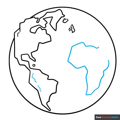 How To Draw A Cartoon World Really Easy Drawing Tutorial Earth Eroppa