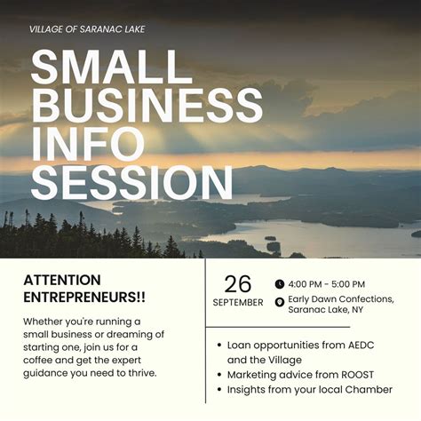 We Are Excited To Announce That Aedc Has Partnered With The Village Of Saranac Lake To