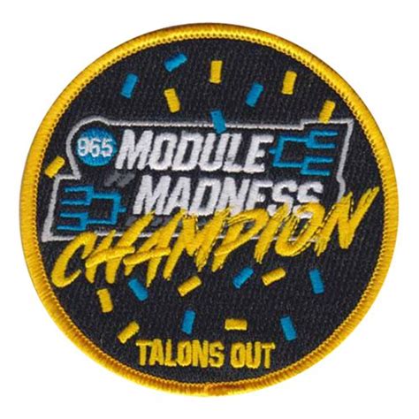 965 Aacs Module Madness Patch 965th Airborne Air Control Squadron Patches