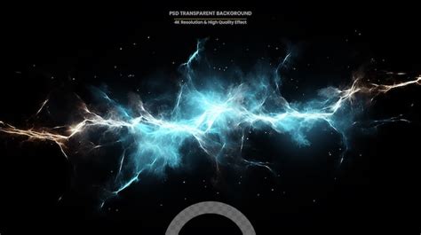 Premium Psd Lightning Abstract Electrical Background