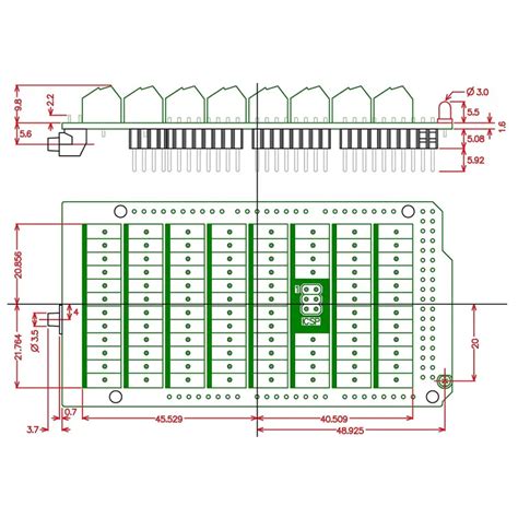 Electronics Salon Screw Terminal Block Breakout Module For Arduino Mega 2560 R3 Electronics