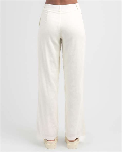 Shop Mooloola Serena Pants In Cream Fast Shipping And Easy Returns