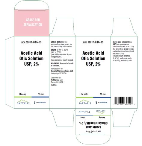 Dailymed Acetic Acid Solution