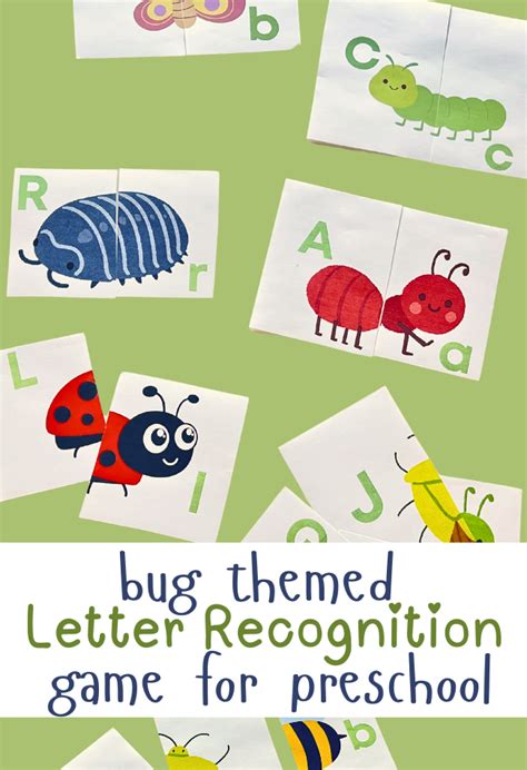 Bug Letter Recognition Game No Time For Flash Cards