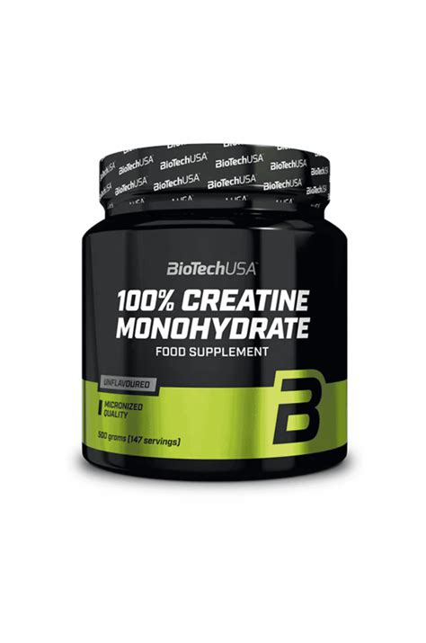 Biotech Creatine Monohydrate 500 Gr Pura Creatina Micronizzata In Polvere