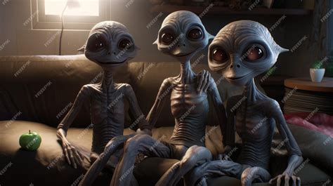 Premium Ai Image Cute Alien Wallpaper