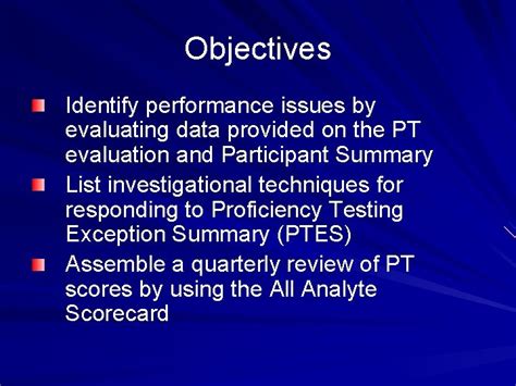 How To Interpret Cap Proficiency Testing Evaluations Elaine