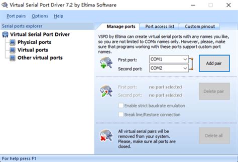 what are the uses of virtual serial ports and serial port assistan