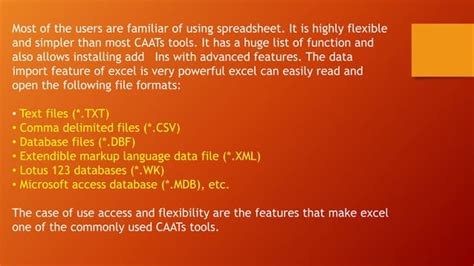 Computer Aided Audit Techniques Caat Sourav Mathur Pptx
