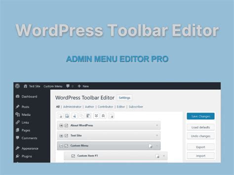 Nulled WordPress Toolbar Editor V WP Nullified