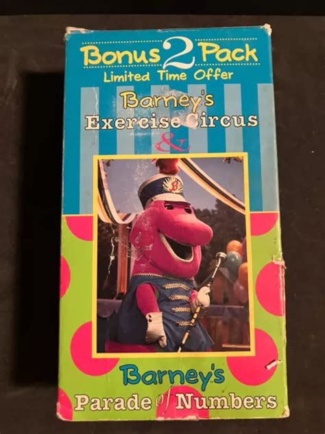 Barney Bonus 2 Pack Barneys Exercise Circus Parade Of Numbers Tested Ok £638 Picclick Uk