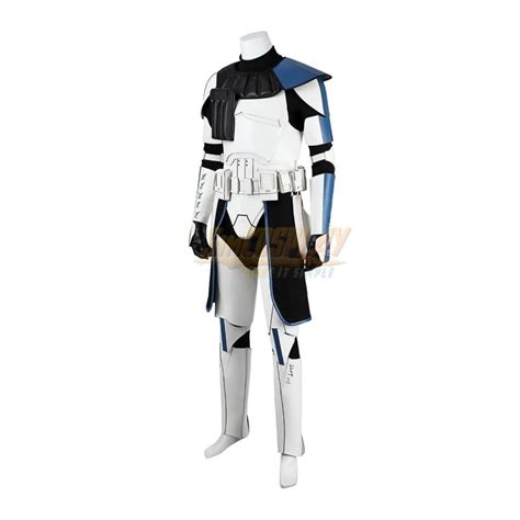 Star Wars The Clone Wars Captain Rex Cosplay Costume White Suit