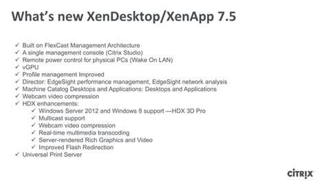 Citrix Xendesktop And Xenapp 7 5 Architecture Deployment Ppt