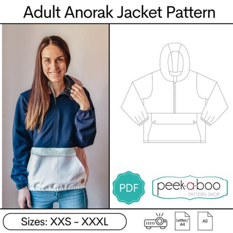 Anorak Sewing Pattern Etsy