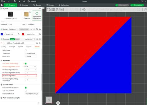 Beam Interlocking In Bambu Studio Bambu Lab Wiki