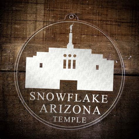 Snowflake Arizona Temple Christmas Ornament The Christmas Missionary