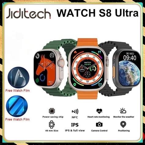 Jiditech Smart Watch Ultra 1 1 Series 8 Ip68 Waterproof Sports Watch Heart Rate Monitoring