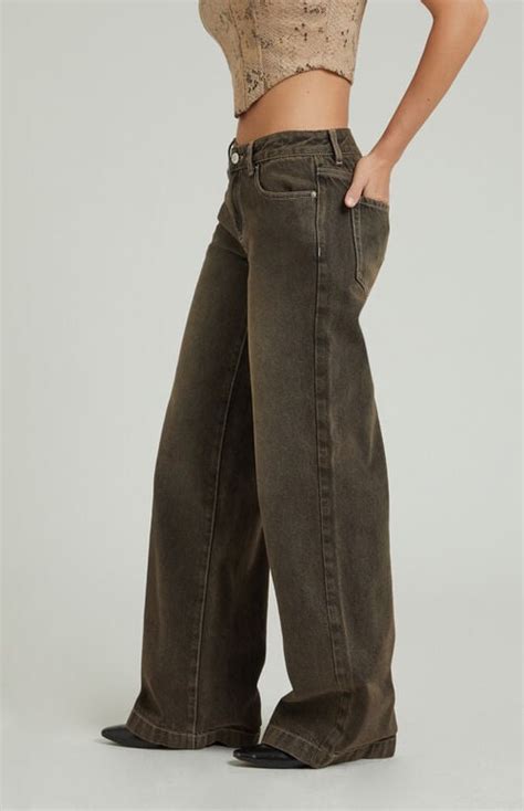 Pacsun Casey Brown Low Rise Baggy Jeans Pacsun