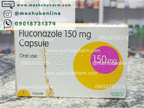 Fluconazole 150mg Teva By 1 Capsule Maxhub Pharmacy