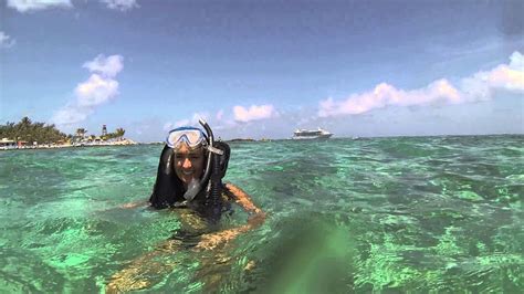 Snorkeling At Coco Cay Bahamas Youtube