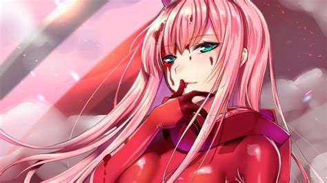 Zero Two 02 Обои для рабочего стола компьютера Обои Белый обои