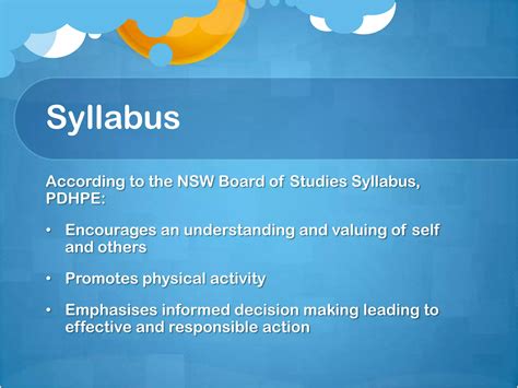 Pdhpe Presentation Ppt