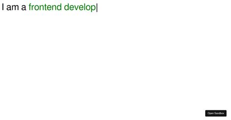 React Typist Playground Codesandbox