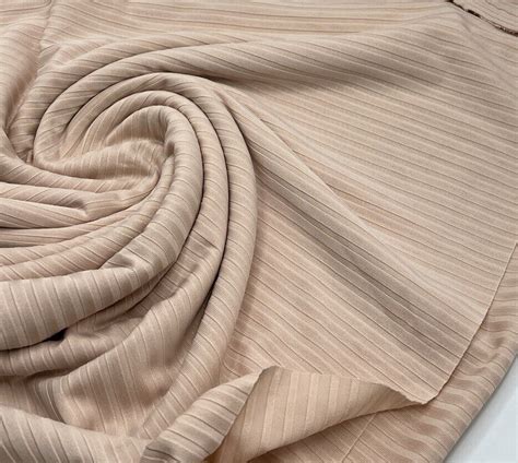 Nude 8x4 Wide Rib Stretch Fabric T9 Fabrics