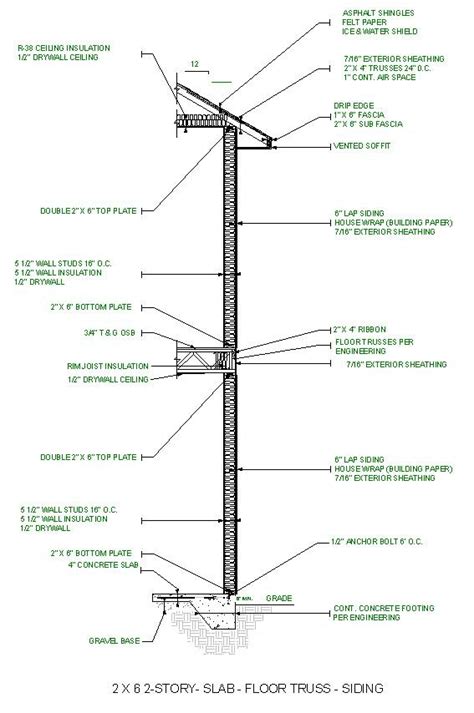 Basement Wall Concrete Floor Truss Details