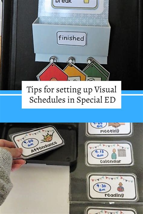 Tips For Setting Up Visual Schedules In Special Ed Artofit