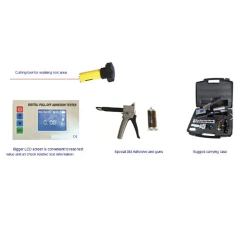 Pull Off Coating Adhesion Testers Digital Readout Pull Off Adhesion