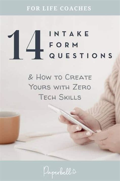 14 Life Coach Intake Form Questions And How To Create Yours With Zero