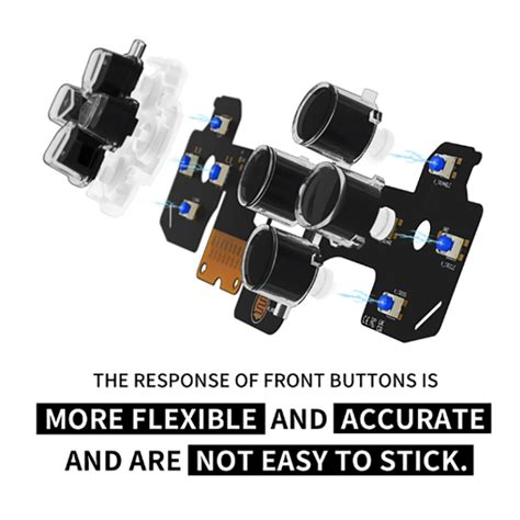 Ps5 Dualsense Button Mod Tactile Clicky Upgraded Face Kit Bdm 030