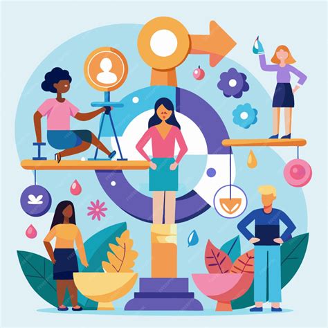 Gender Equality Cartoon Vector Premium Ai Generated Vector